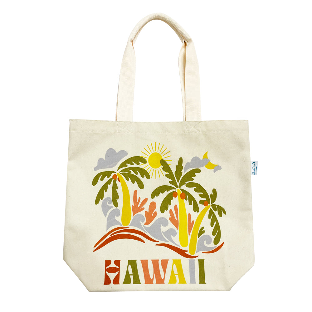 CANVAS TOTE BAG: Hawaii Beach – Aloha Ave Store - Made with Aloha