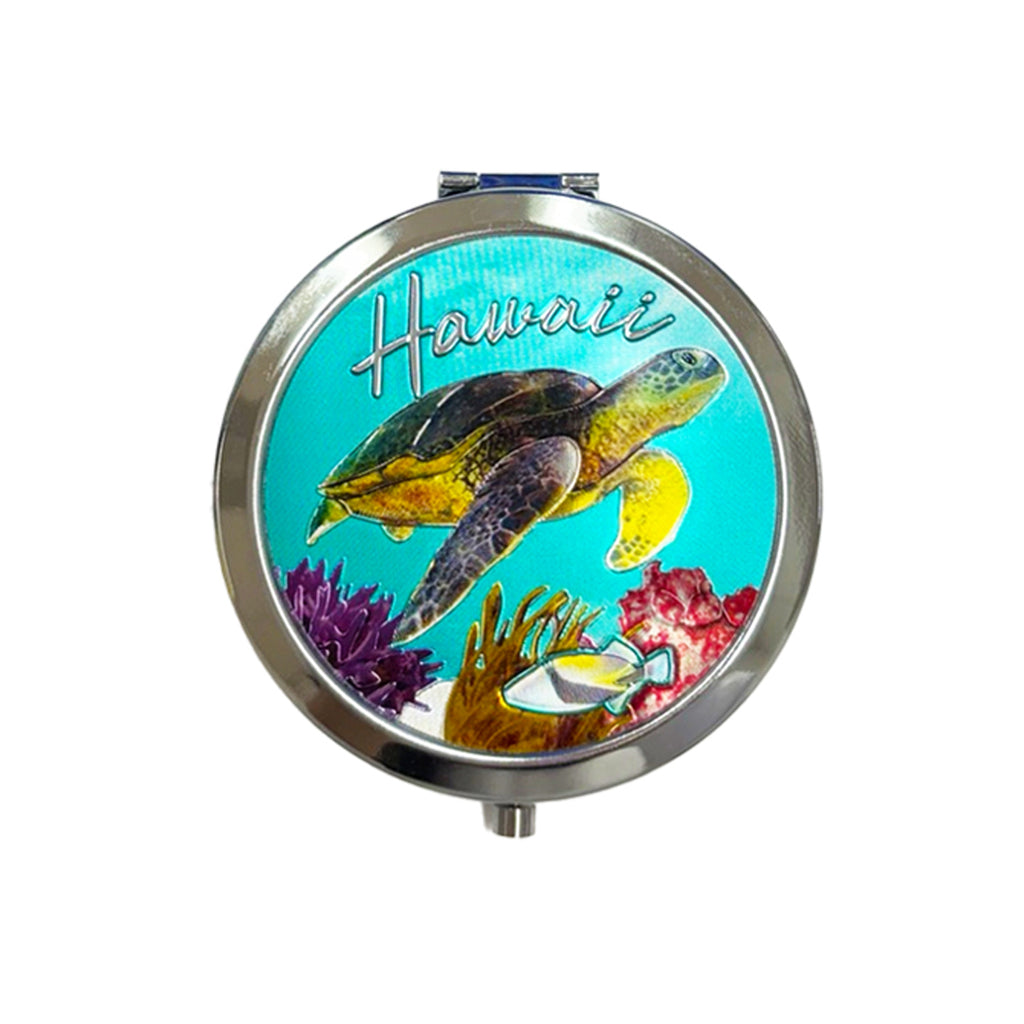 FOLDING ROUND DOUBLE GLASS METAL MIRROR: Hawaii Designs – Aloha Ave ...